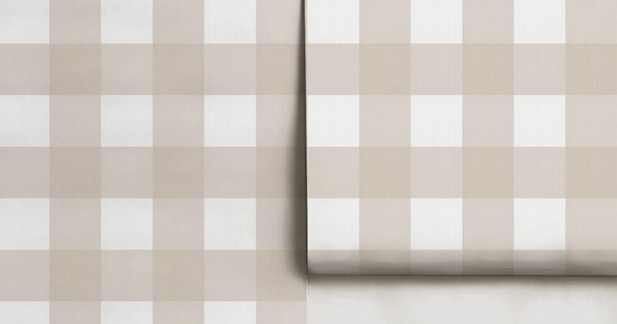 Small Buffalo Check | Bisque | Wallpaperie