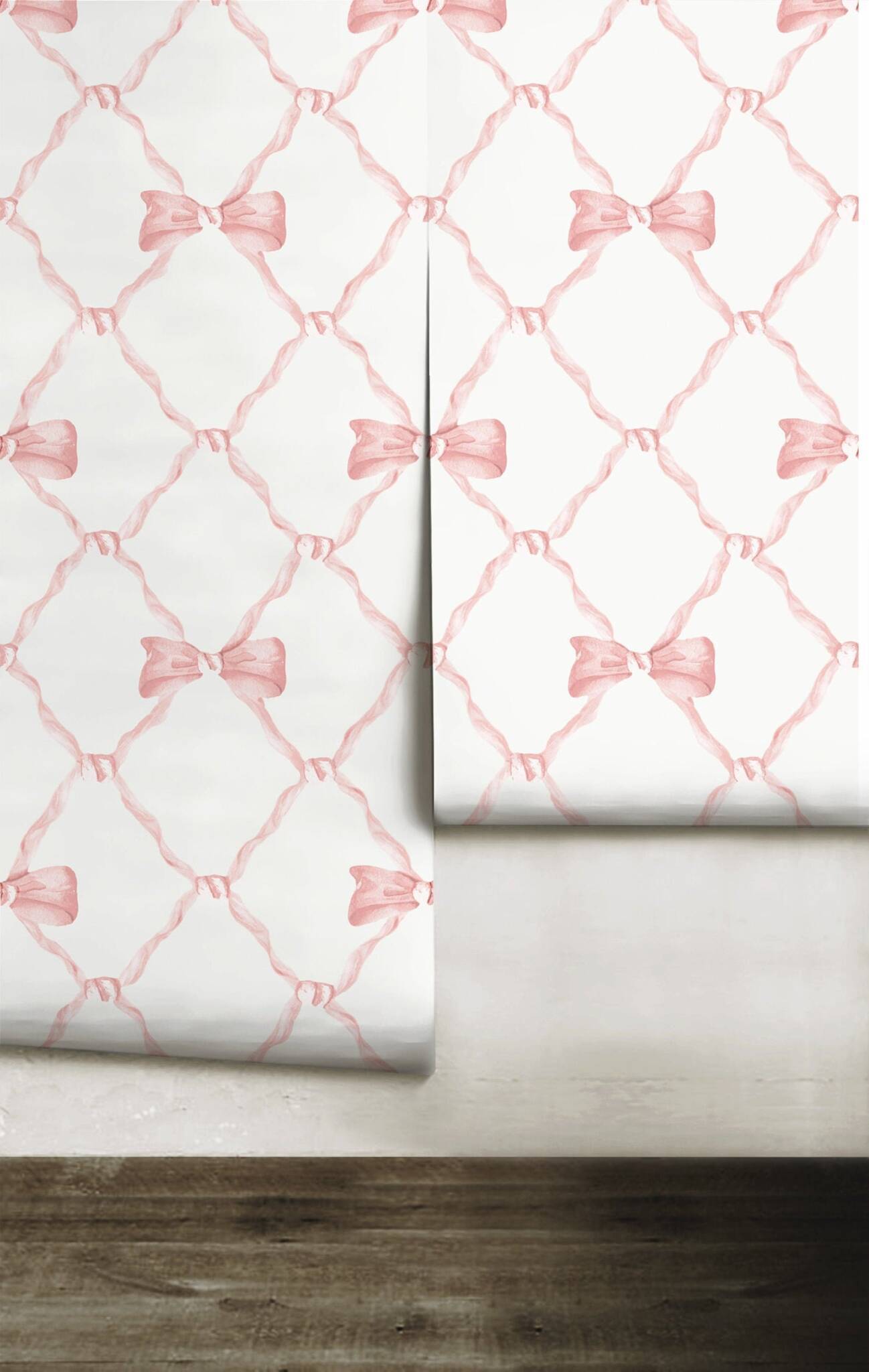 Olivia Bow Trellis | Wallpaperie