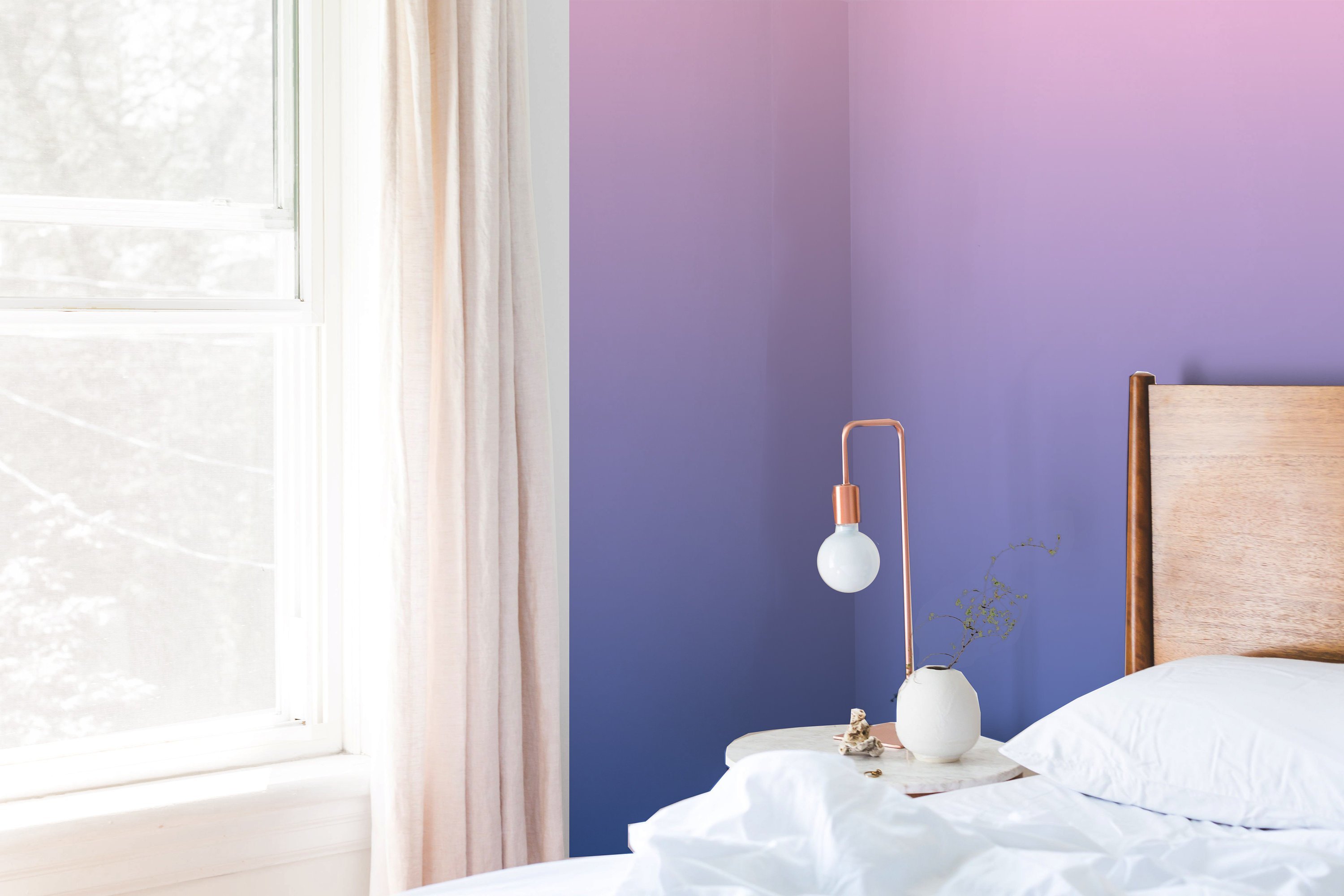 Paint In Ombre Purple Room